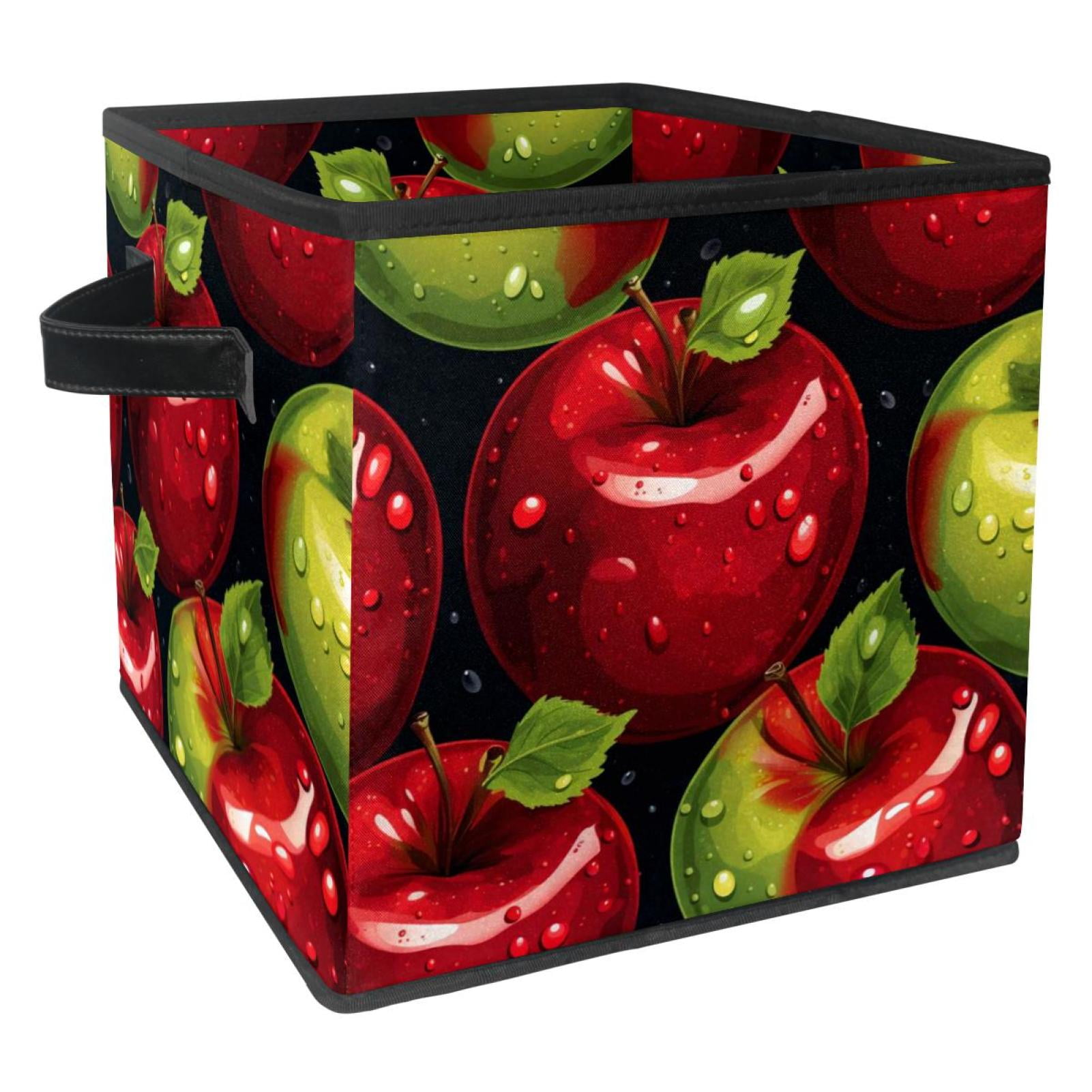 Fruit Large Capacity Foldable Storage Basket Toy Box with Handle, 10.8 ...