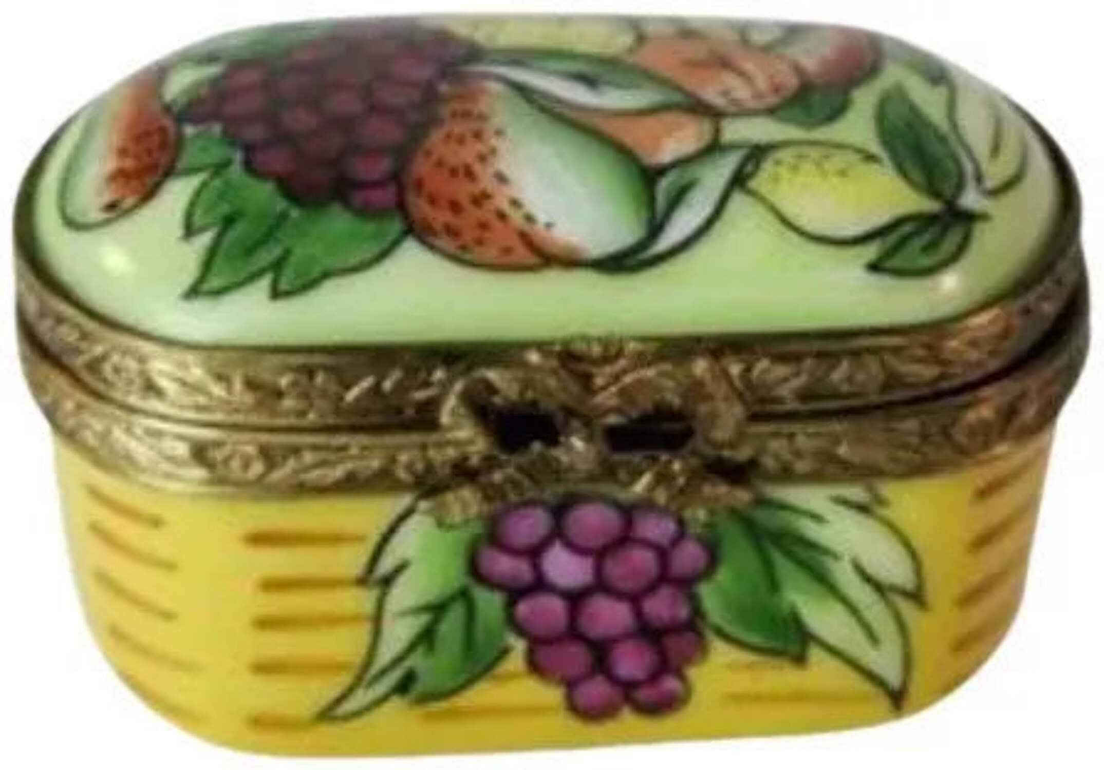 Fruit Oval Limoges Box Porcelain Figurine - Walmart.com