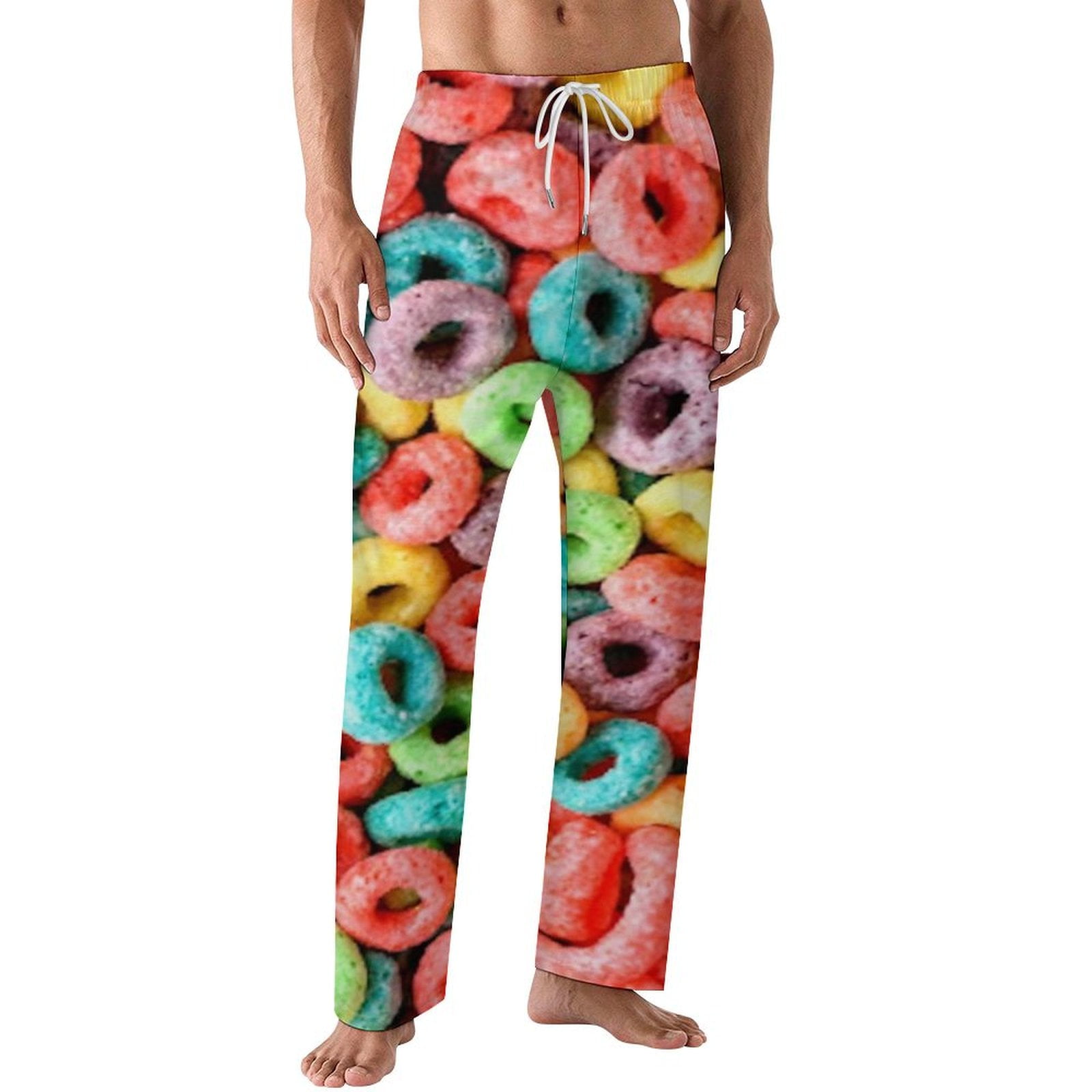 Fruit Loops Mens Pajamas Pajama Pants Mens Sleepwear Lounge Sleep ...
