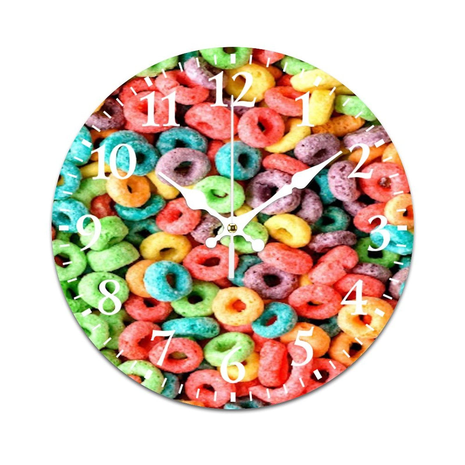 Fruit Loops Wall Clock Modern Design Clocks Wall Hanging Home Office ...