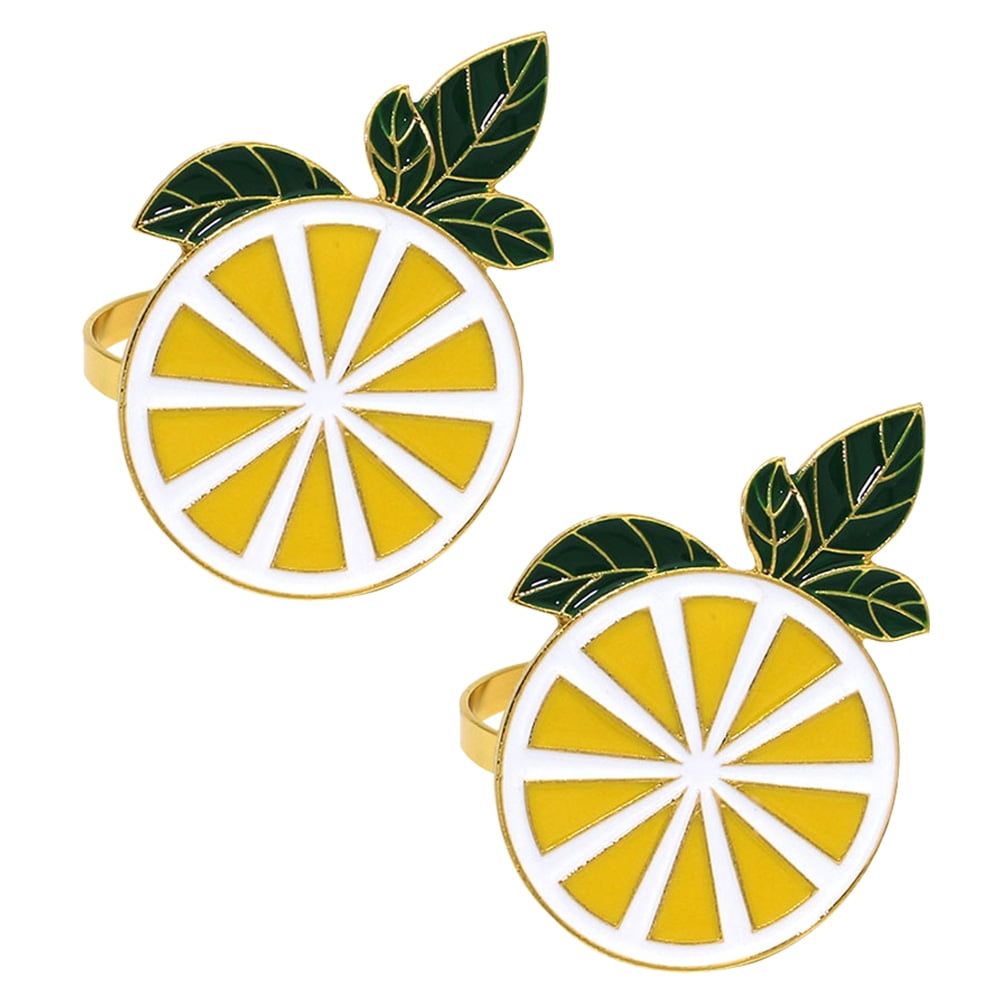 Fruit Napkin Rings Accessory Serviette Alloy Lemon Holder Dining Table ...