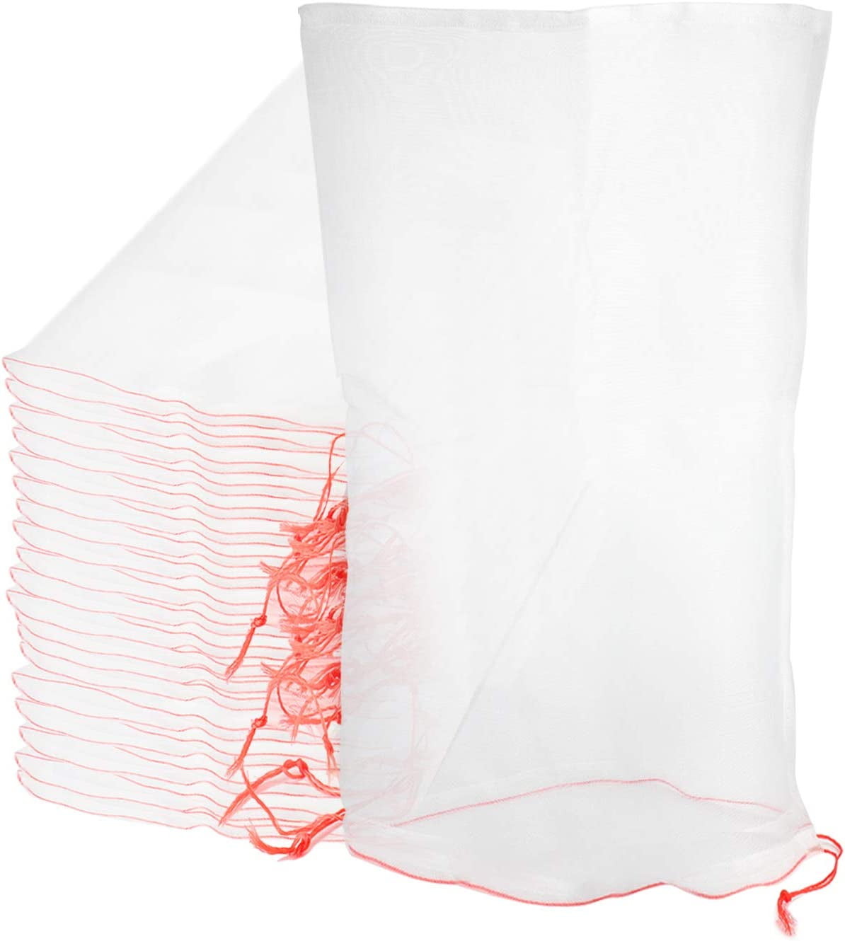 Fruit Net Bags for Fruit Trees, 50pcs Plant Protection Cover Bag with ...