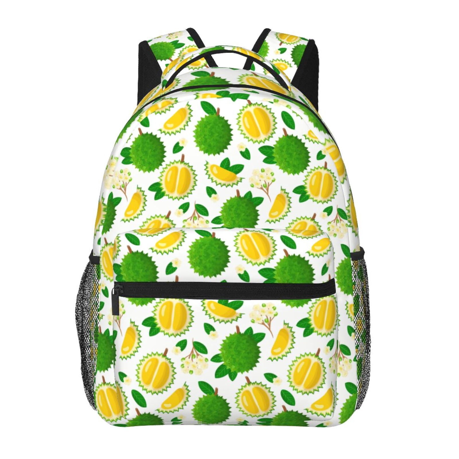 Fruit OF Durian and Leaves Pattern Backpack for Men Women Laptop ...