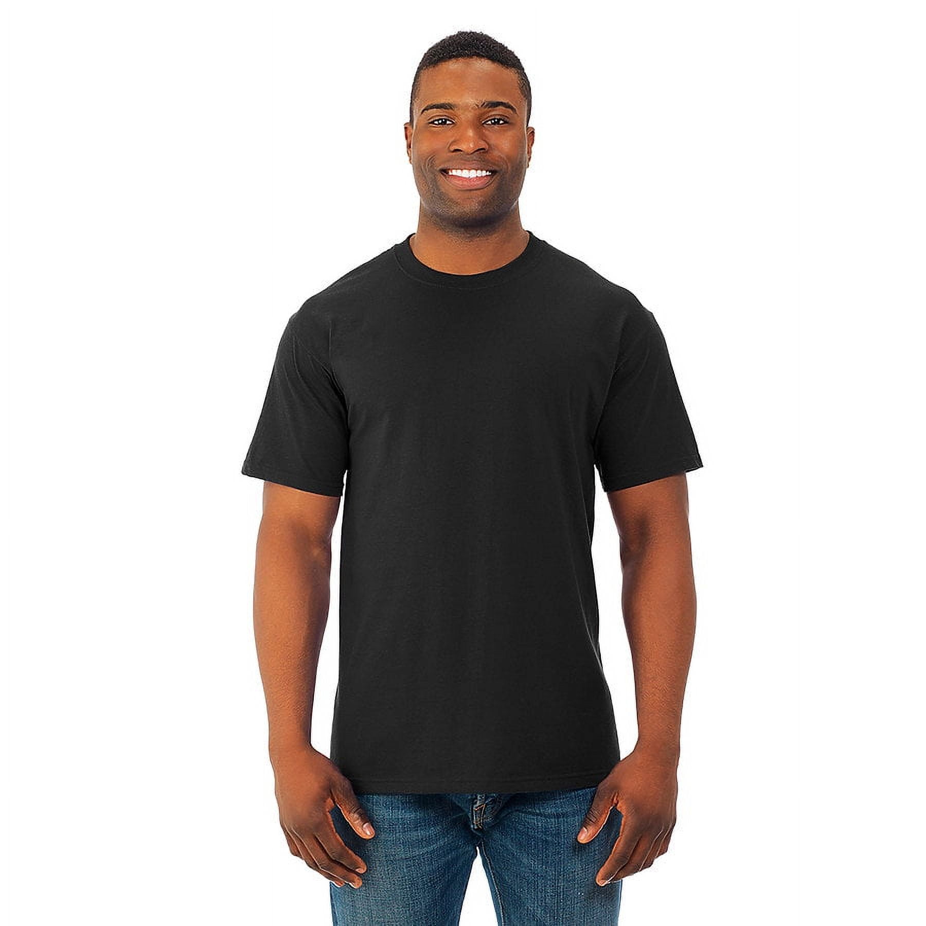 Fruit Of The Loom Men's Short Sleeve HD Cotton T-Shirt 3930R - Pre-shrunk, Crew Tee - Walmart.com