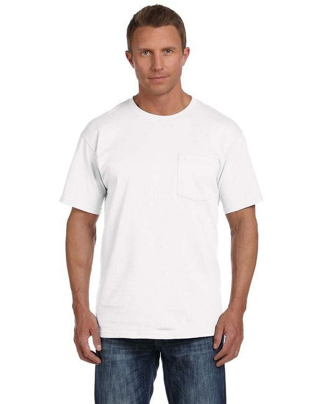 Fruit Of The Loom Adult 5 Oz. Hd Cotton Pocket T-Shirt - Men's Cotton T-shirts - Walmart.com