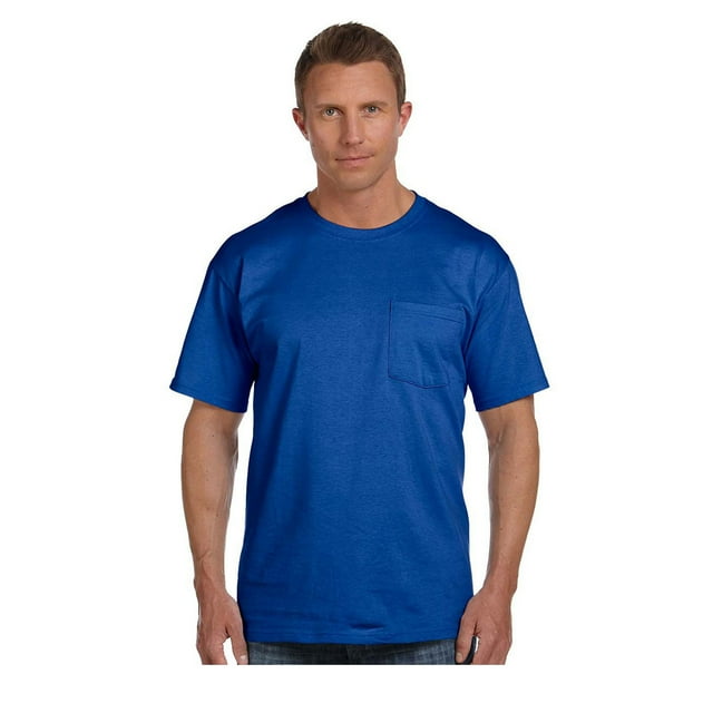 Fruit Of The Loom 3931P Adult 5 Oz. Hd Cotton Pocket T-Shirt - Walmart.com