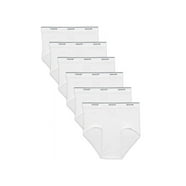 Fruit Of The Loom Big Men's 100% Cotton Classic White Briefs, Value Pack - Walmart.com