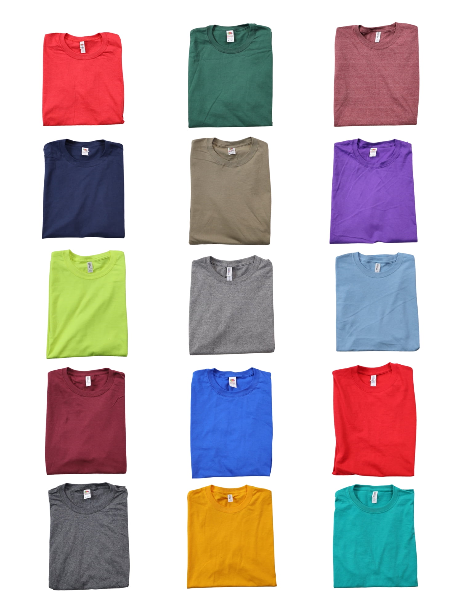 Fruit Of The Loom Men's 2XL Short Sleeve T-Shirts, Regular Fit, Crewneck, Knit Jersey, 9-Pack ...