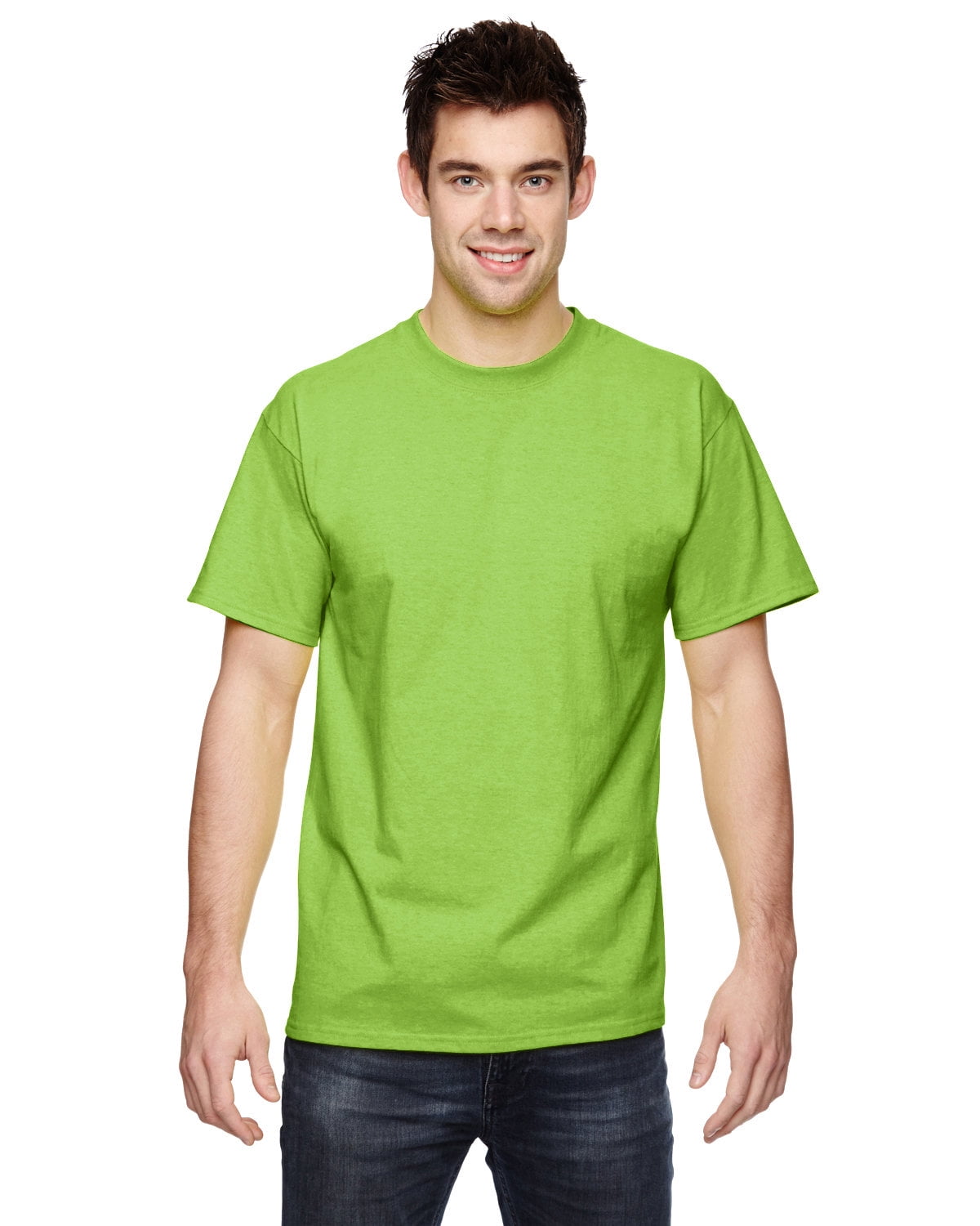 Fruit of the Loom - HD Cotton Short Sleeve T-Shirt - 3930R, Neon Green ...