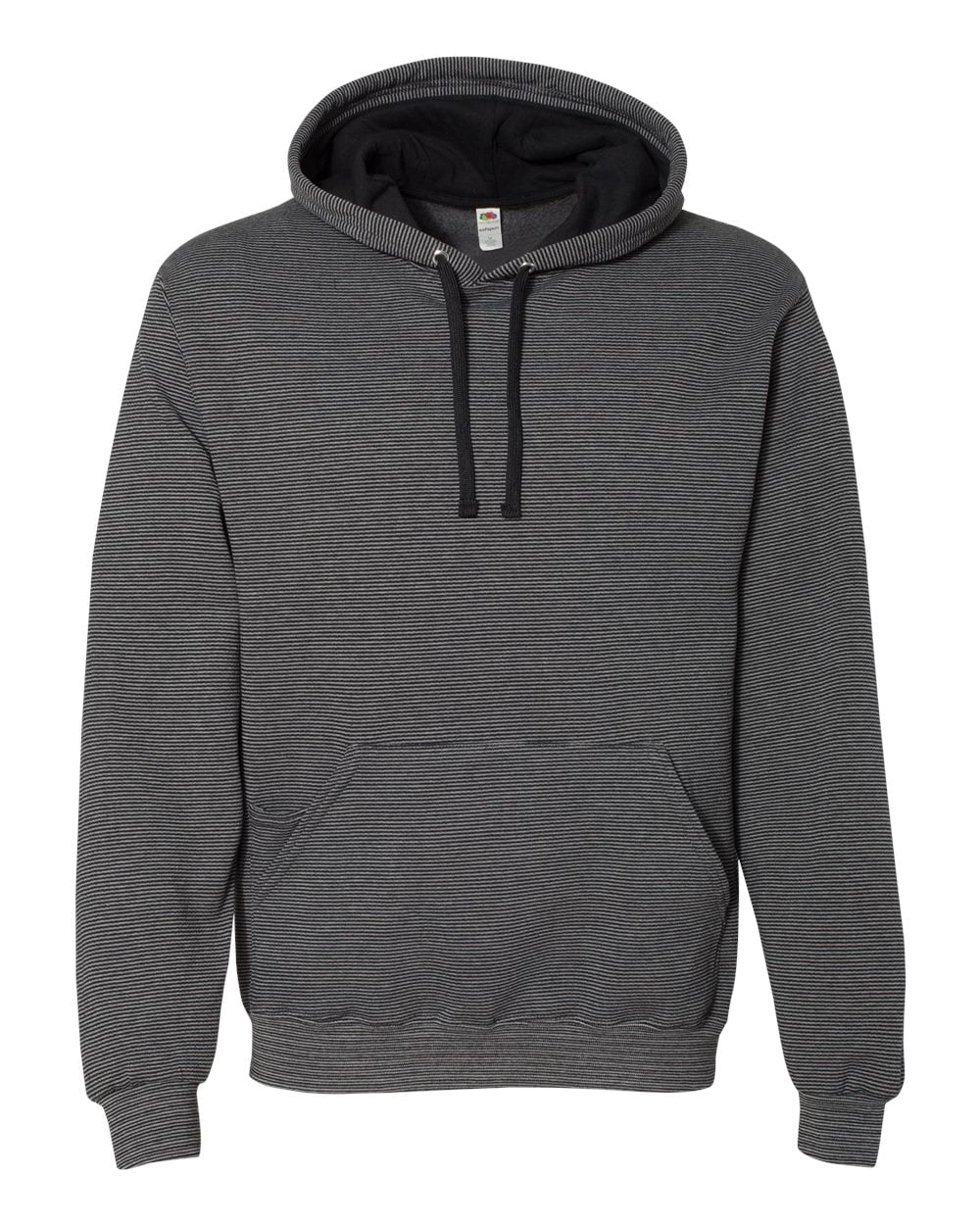 Fruit Of The Loom SF77R Men's 7.2 oz. Sofspun Striped Hooded Sweatshirt - Walmart.com