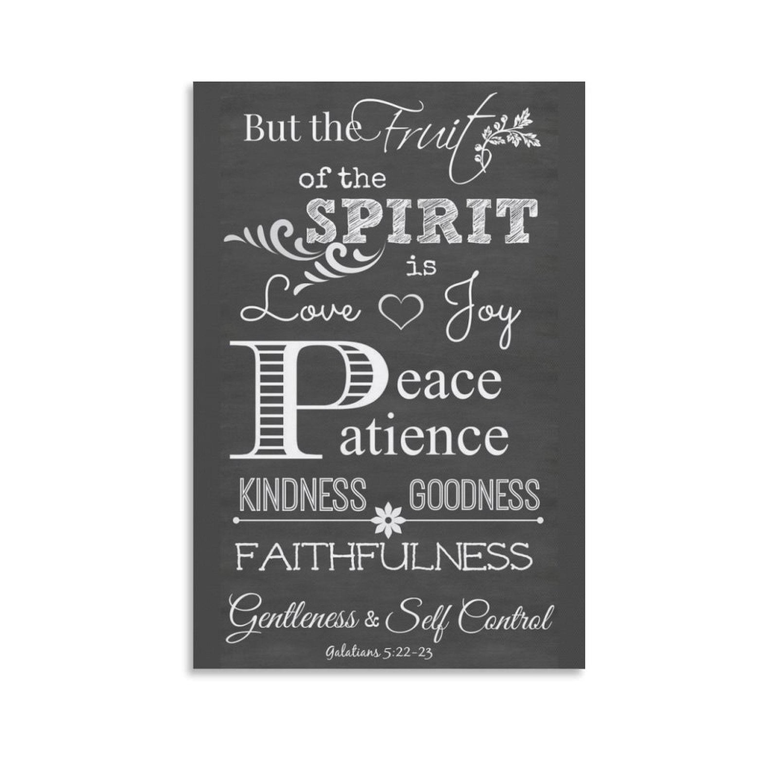 Fruit Of The Spirit Bible Verse Sign Galatians 5.22-23 Christian ...