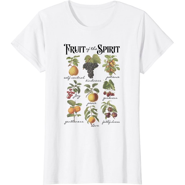 Fruit Of The Spirit Christian Faith Galatians 5:22 Jesus God T-Shirt ...