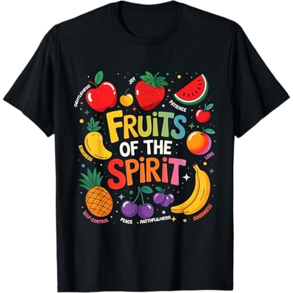 Fruit Of The Spirit Fruit Colorful Summer Vacation Christian T-Shirt ...