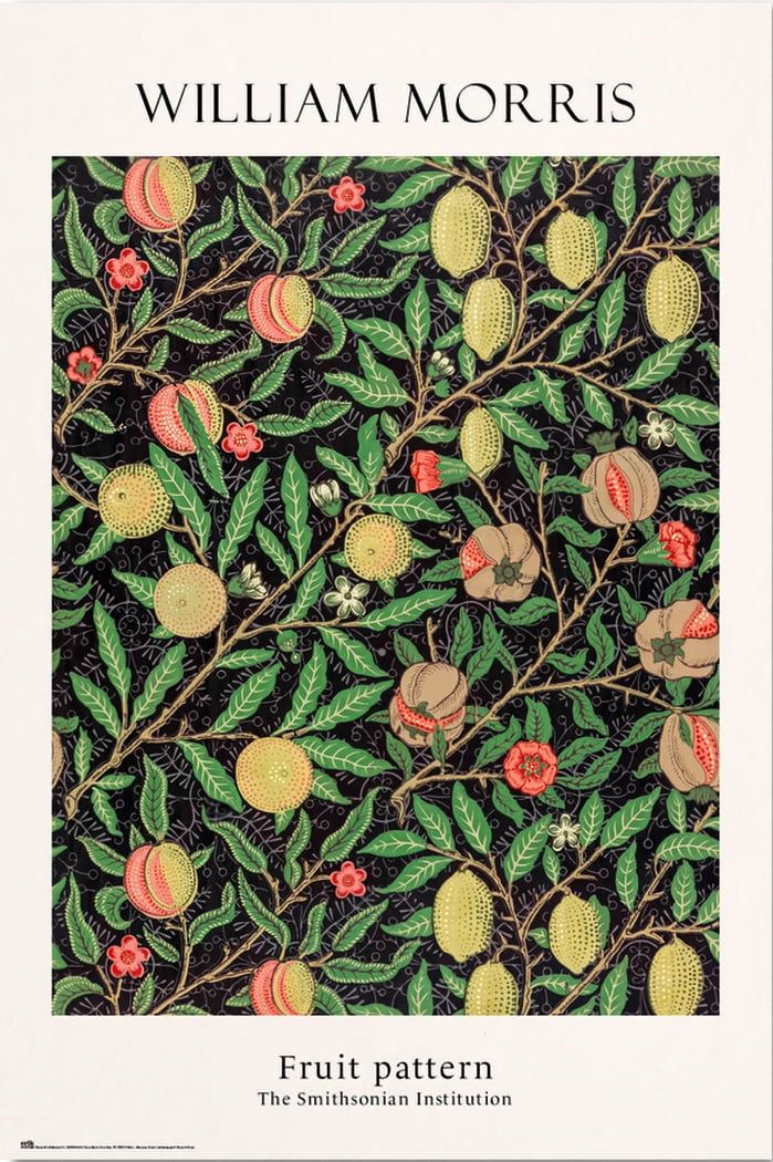 Fruit Pattern - Art Poster (By William Morris - The Smithsonian ...