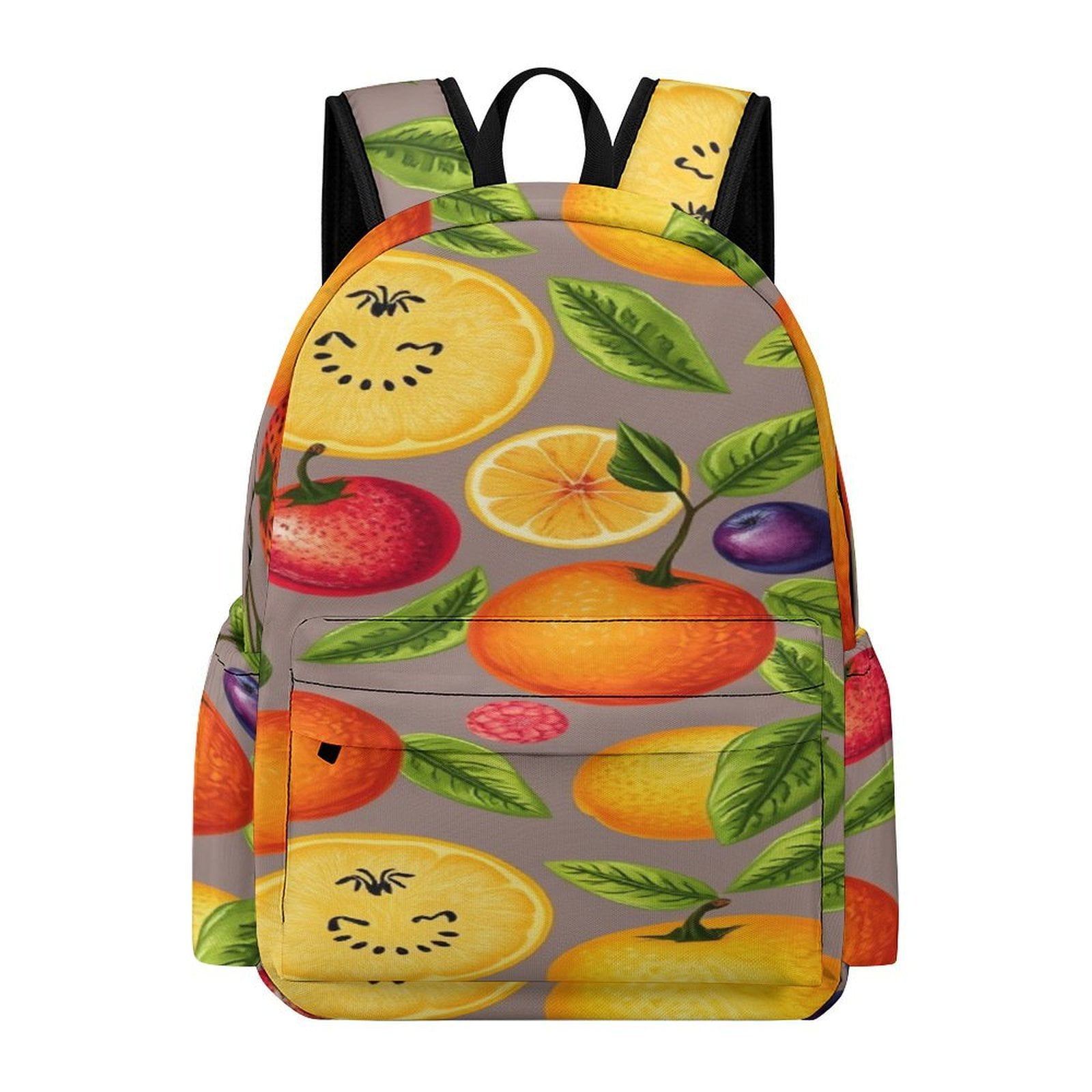 Fruit Pattern Background Backpack Teenagers Student School Bags Laptop ...