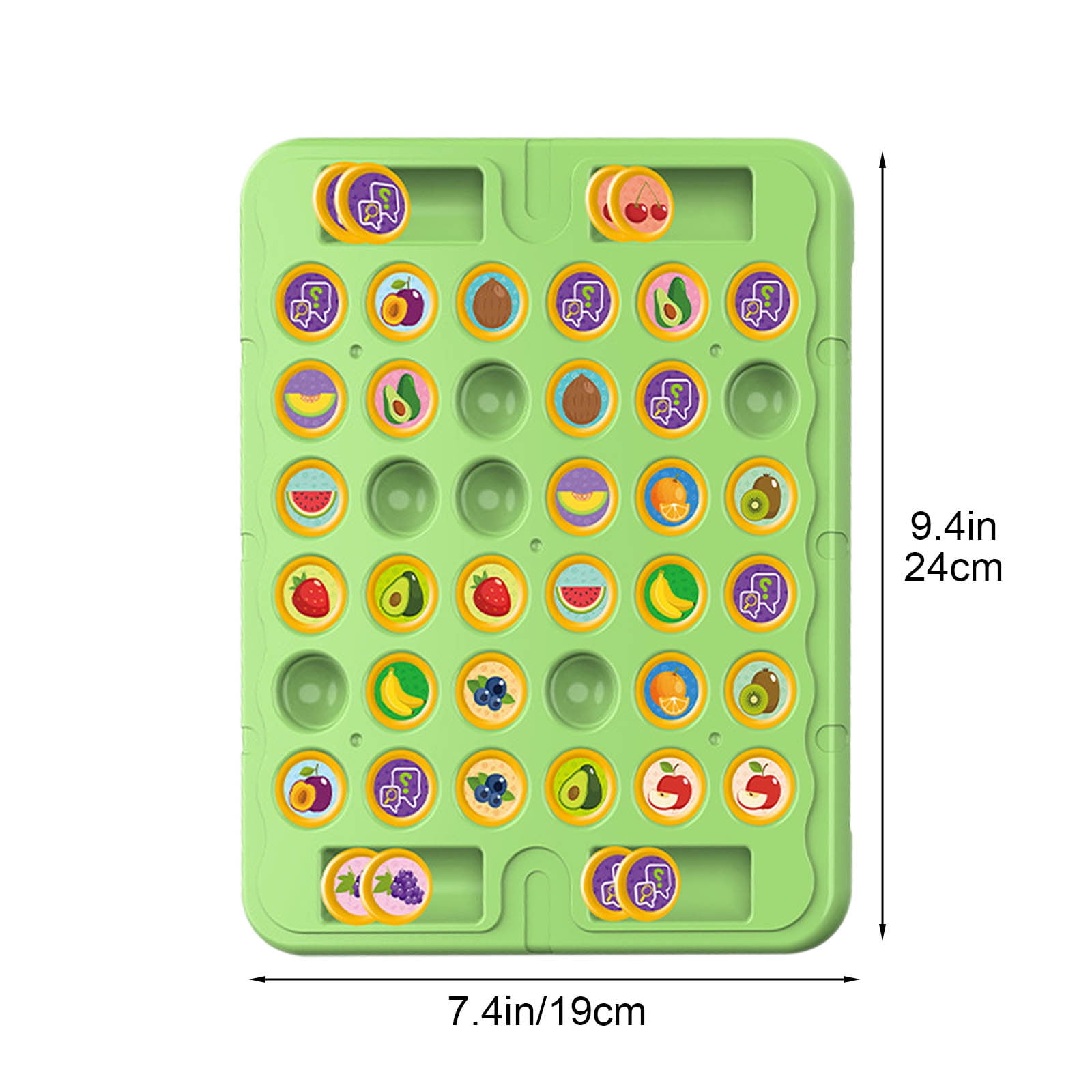 Fruit Pattern Flip Matching Game Double-Sided Puzzle Board Memory ...