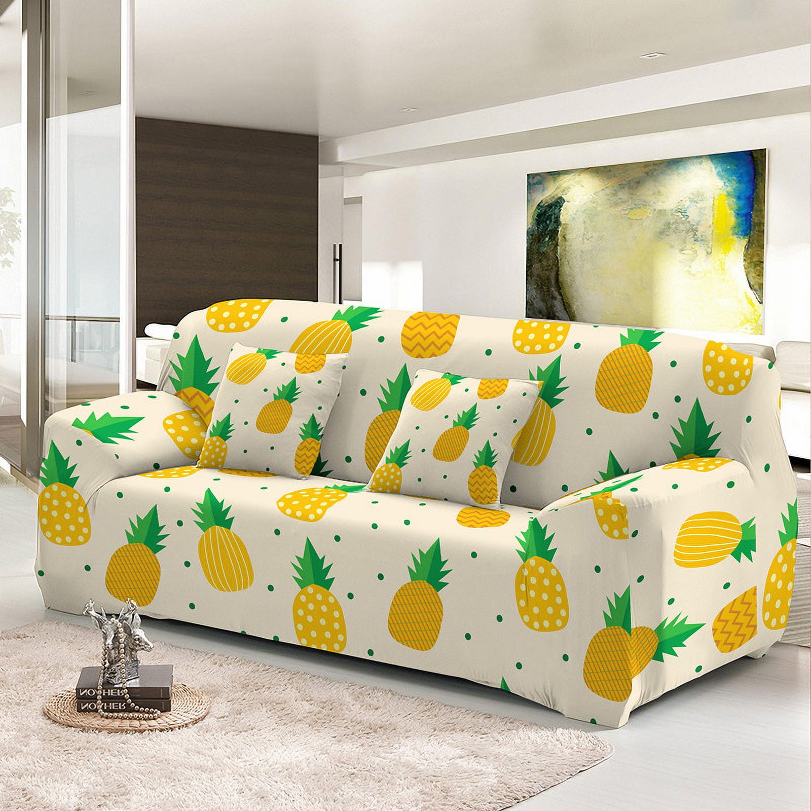 Fruit Pattern Sofa Cover Sectional Corner Couch Covers 1/2/3/4 Seater ...