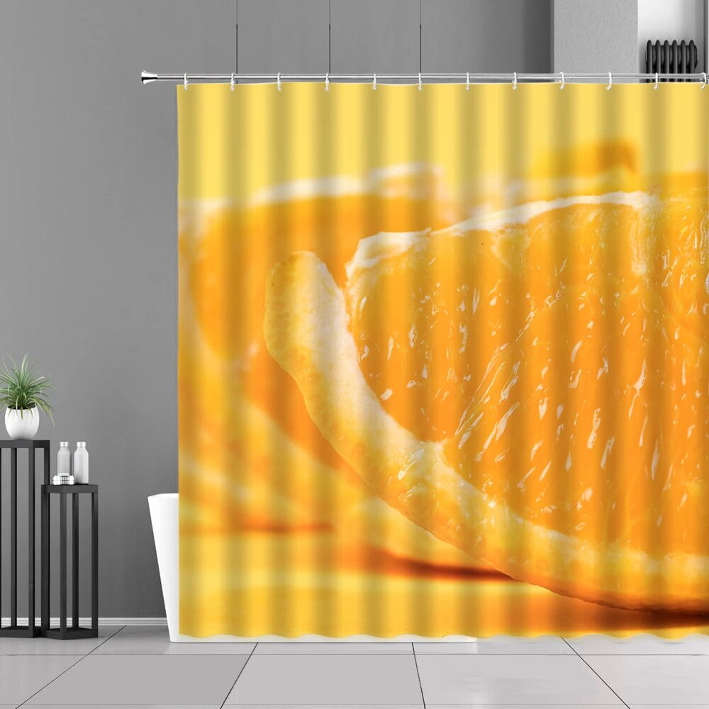 Fruit Peachs Oil Painting Shower Curtain Summer Fresh Fruits Lemon ...