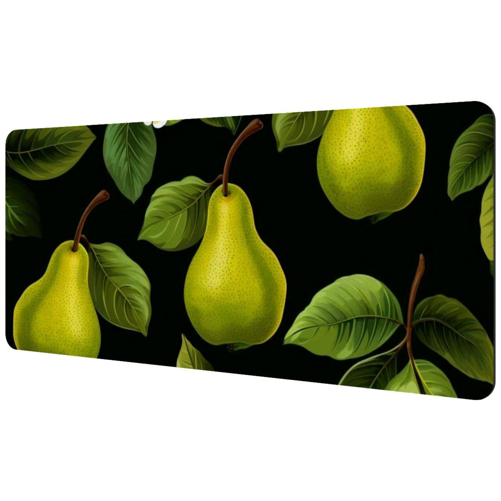 Fruit Pear Mouse Pad - Computer Mouse Mat with Anti-Slip Rubber Base ...