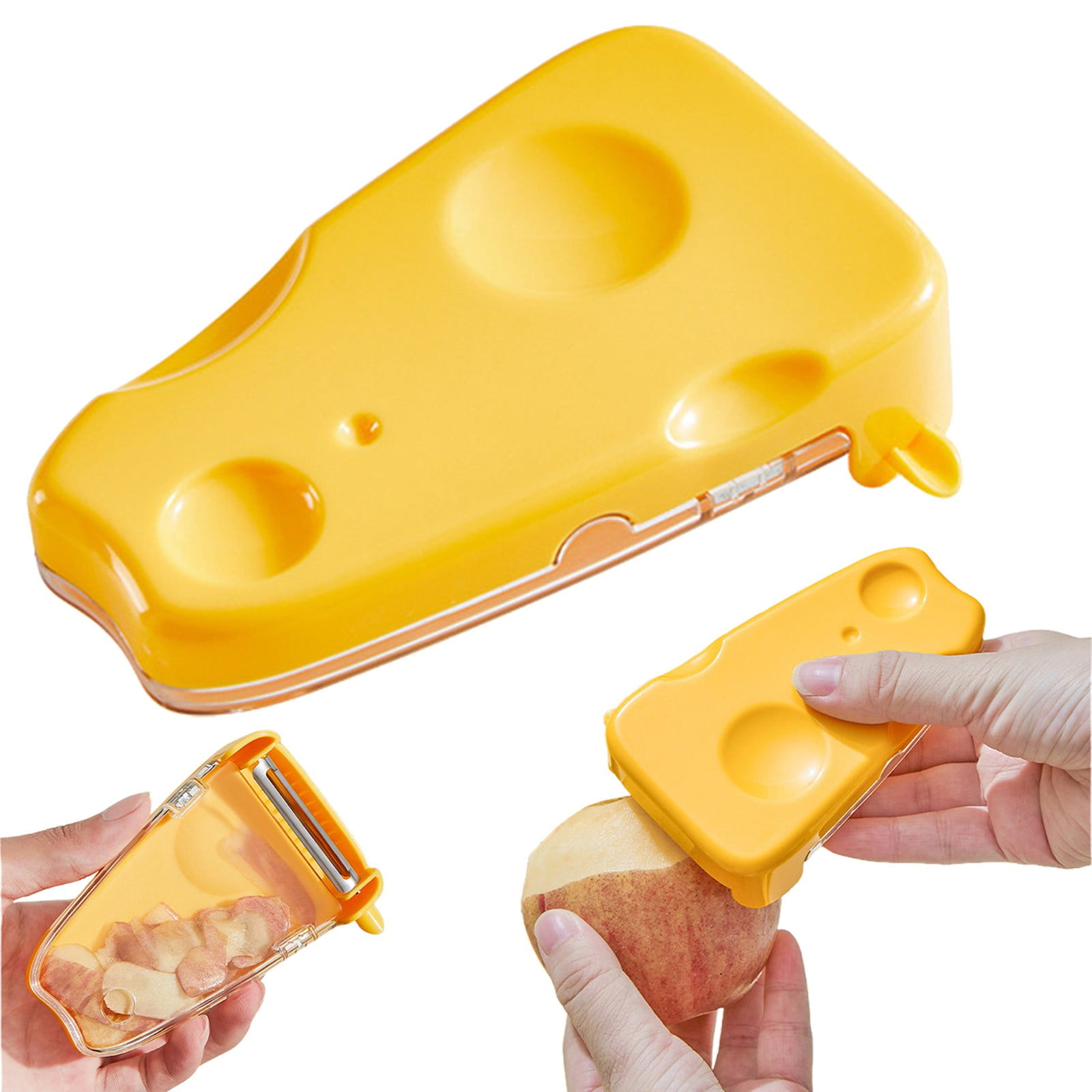 Fruit Peeler Transparent Yellow, Cheese Storage Planer Peeler Cheese ...