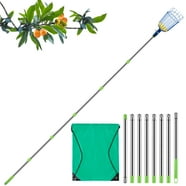 YeYeBest Fruit Picker Pole with Basket,8ft Adjustable Height Fruit ...