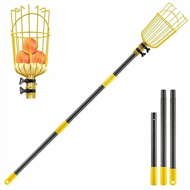 Fruit Picker Pole with Bracket Telescoping, Adjustable Orange Picker ...