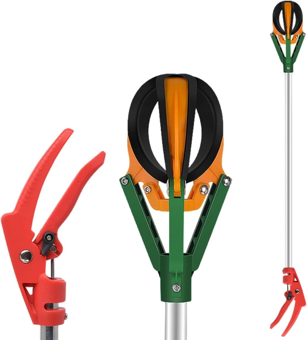 Fruit Picker with Retractable Pole and Three Claws - Plastic Handles ...