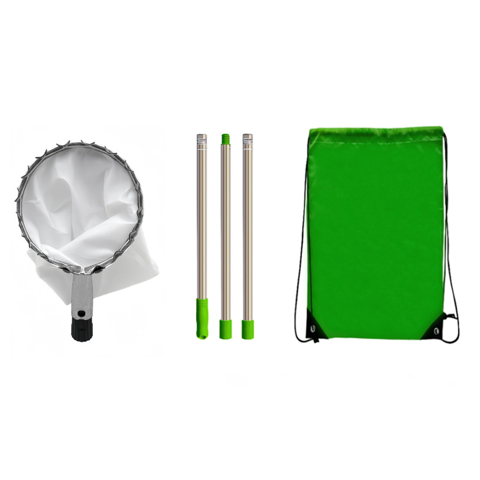 Fruit Picker with Stainless Steel Connecting Pole and Basket,Adjustable ...
