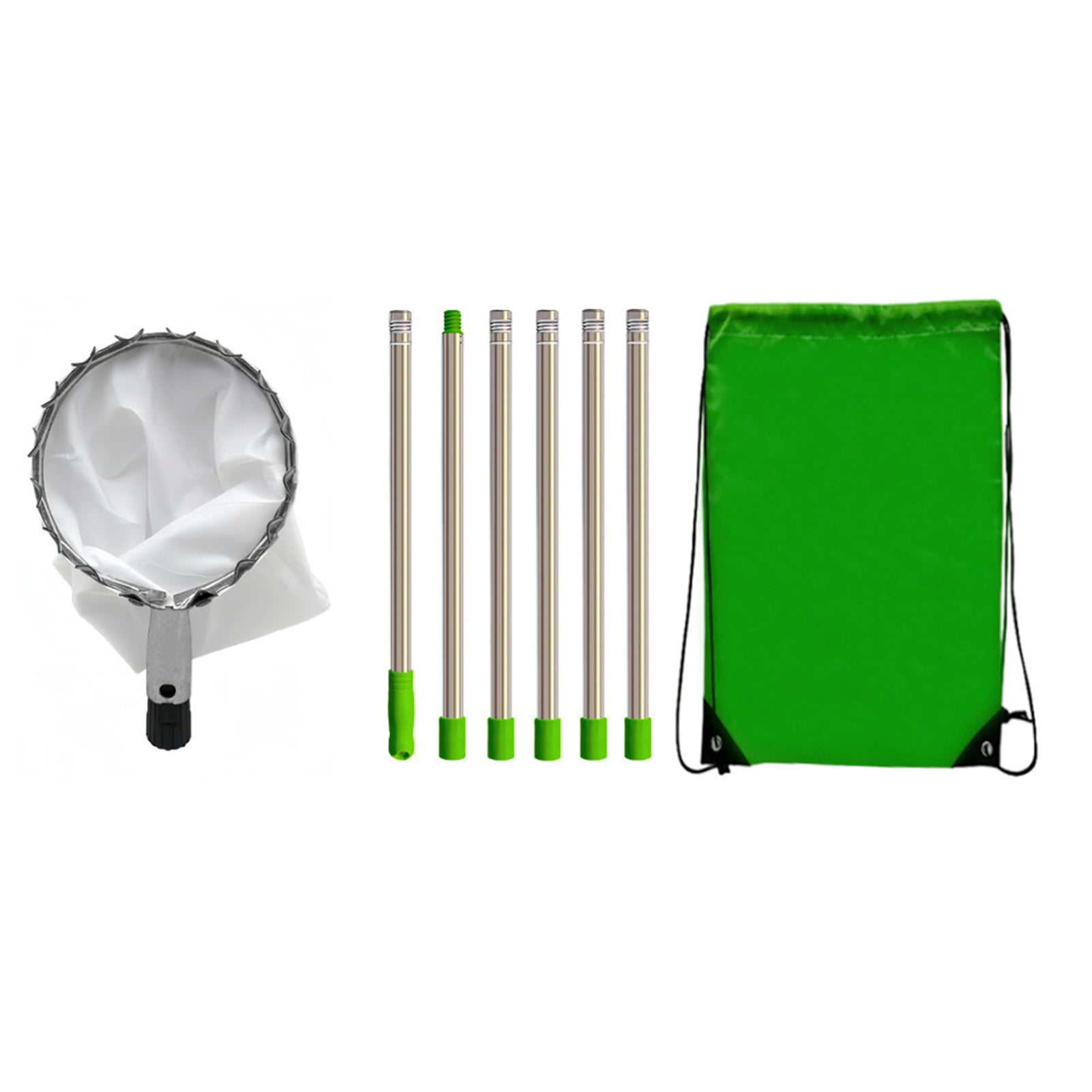 Fruit Picker with Stainless Steel Connecting Pole and Basket,Adjustable ...