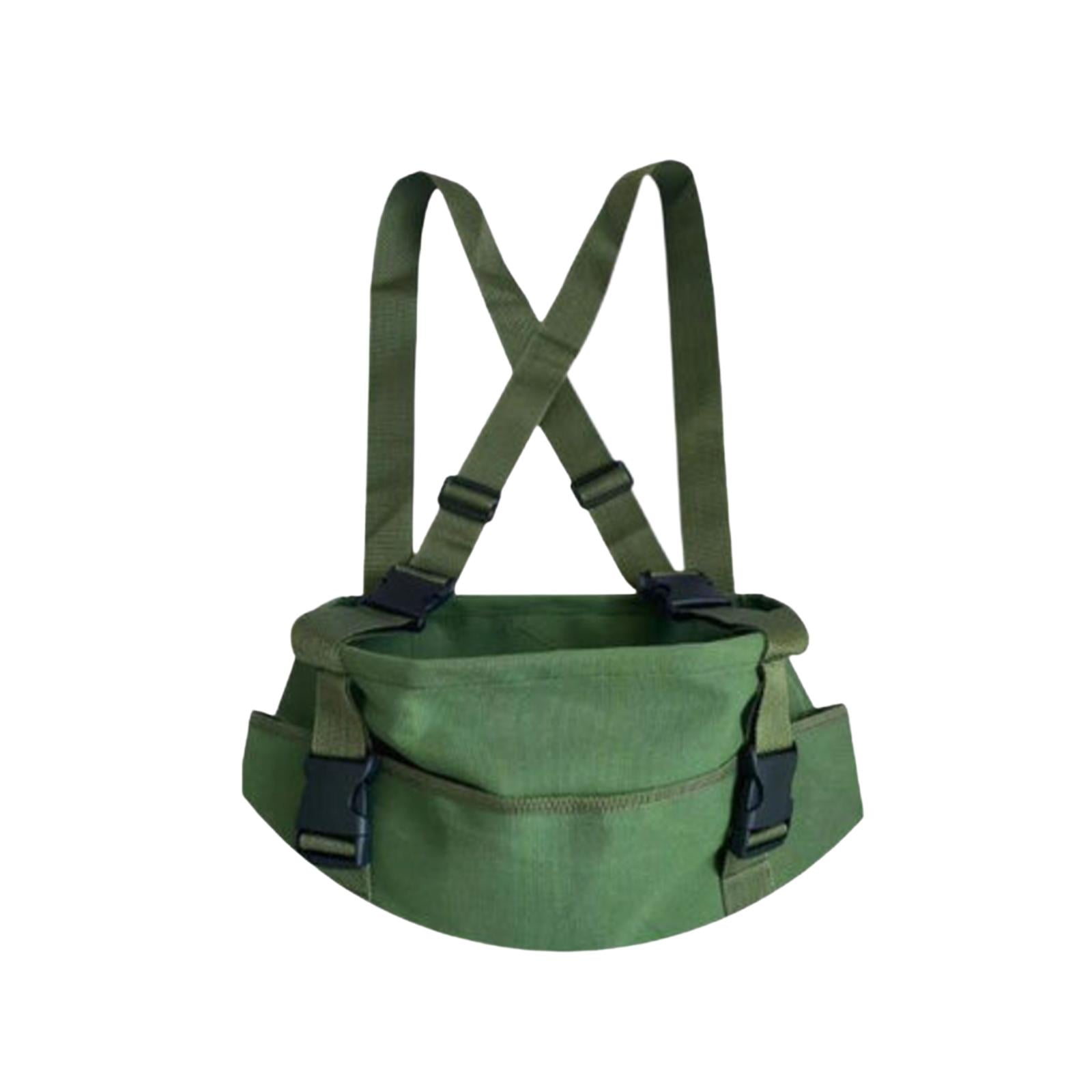 Fruit Picking Bag Free Arm & Hand Canvas Heavy Duty Harvesting Apron ...