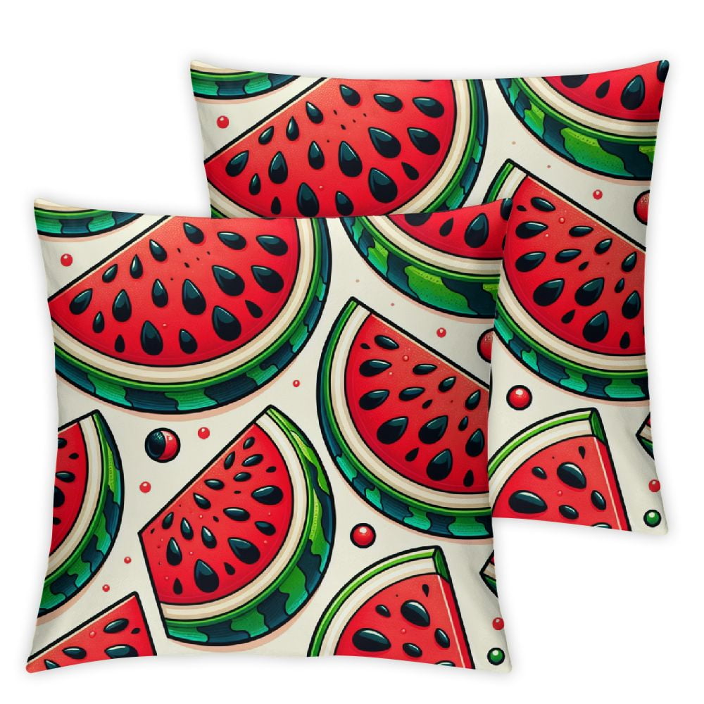 Fruit Pillow Covers Decorative Colorful Appetitive Summer Fall Fruit ...