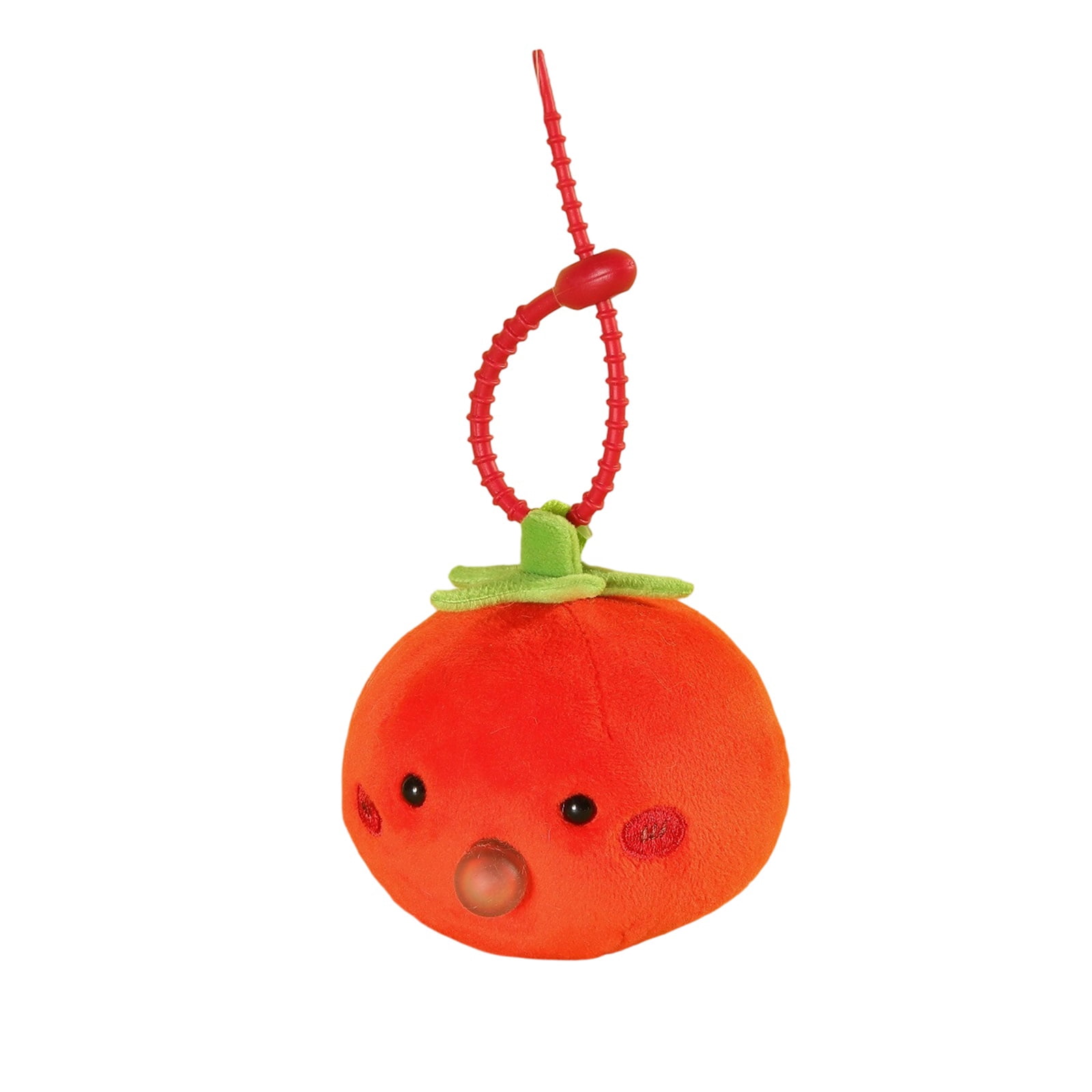 Fruit Pinch Stress Ball Plush – Soft Squeezable Tomato, Peach ...