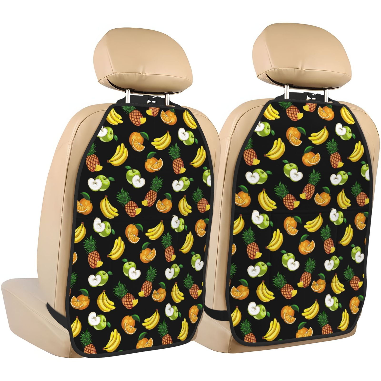 Fruit Pineapple Banana BackSeat Car Organiser, Waterproof Scratchproof ...