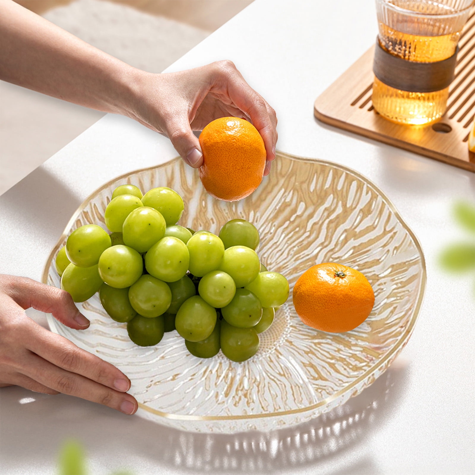 Fruit Plate, High-Value Plastic Fruit Plate, Transparent Home Living ...