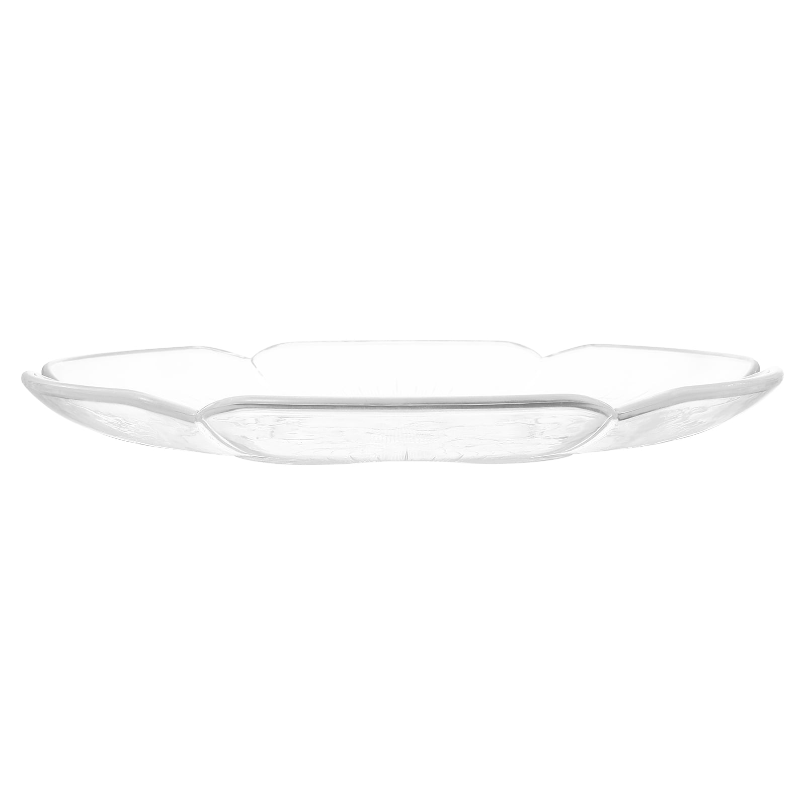 CRILSTYLEO Snack Tray Acrylic Transparent 1Pack 11.8X11.8X1.2In ...