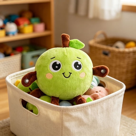 Fruit Plush Toy Sensory Soft Stuffed Fruit with Sound for Early ...