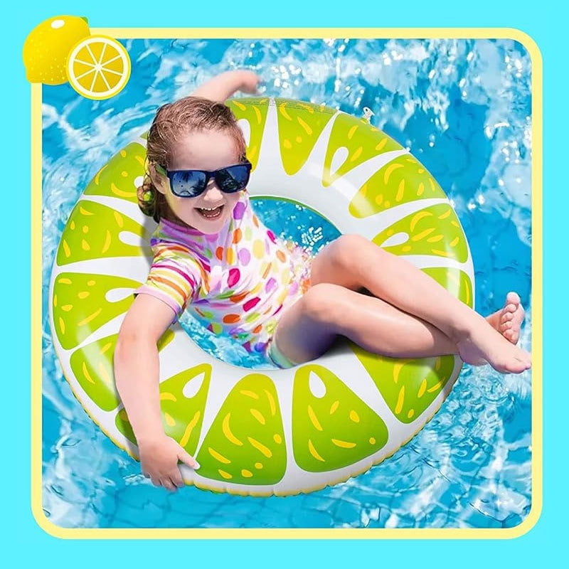 Fruit Pool Floats: Watermelon Kiwi Orange Lemon Swimming Rings with 13. ...