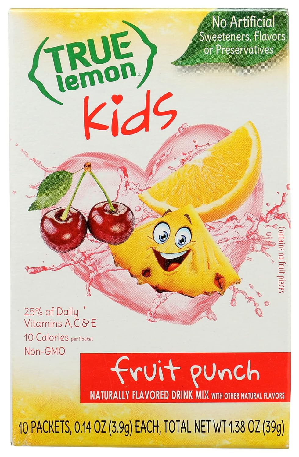 Fruit Punch Flavored Drink Mix Packets, 10 Count, 1.38 Oz (Pack of 12 ...