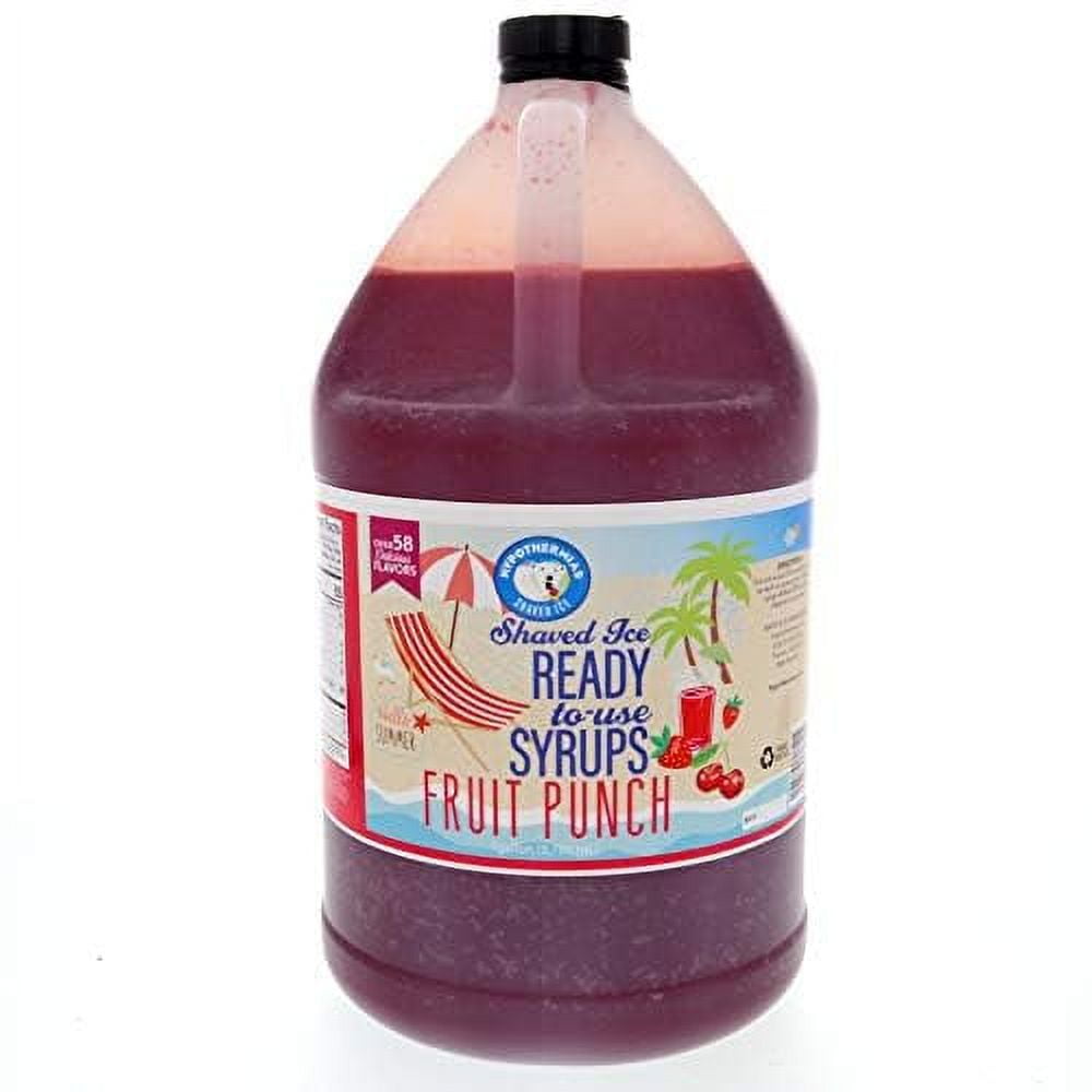 Fruit Punch Ready to Use Gallon (128 Fl. Oz) Hawaiian Snow Cone Flavors ...