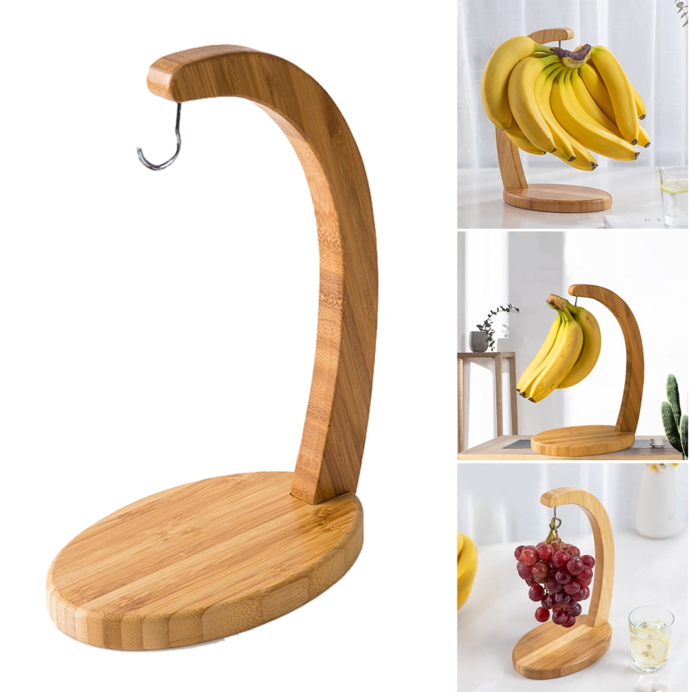 Fruit Rack Banana Rack Bamboo Kitchen Fruit Storage Rack Organizing ...