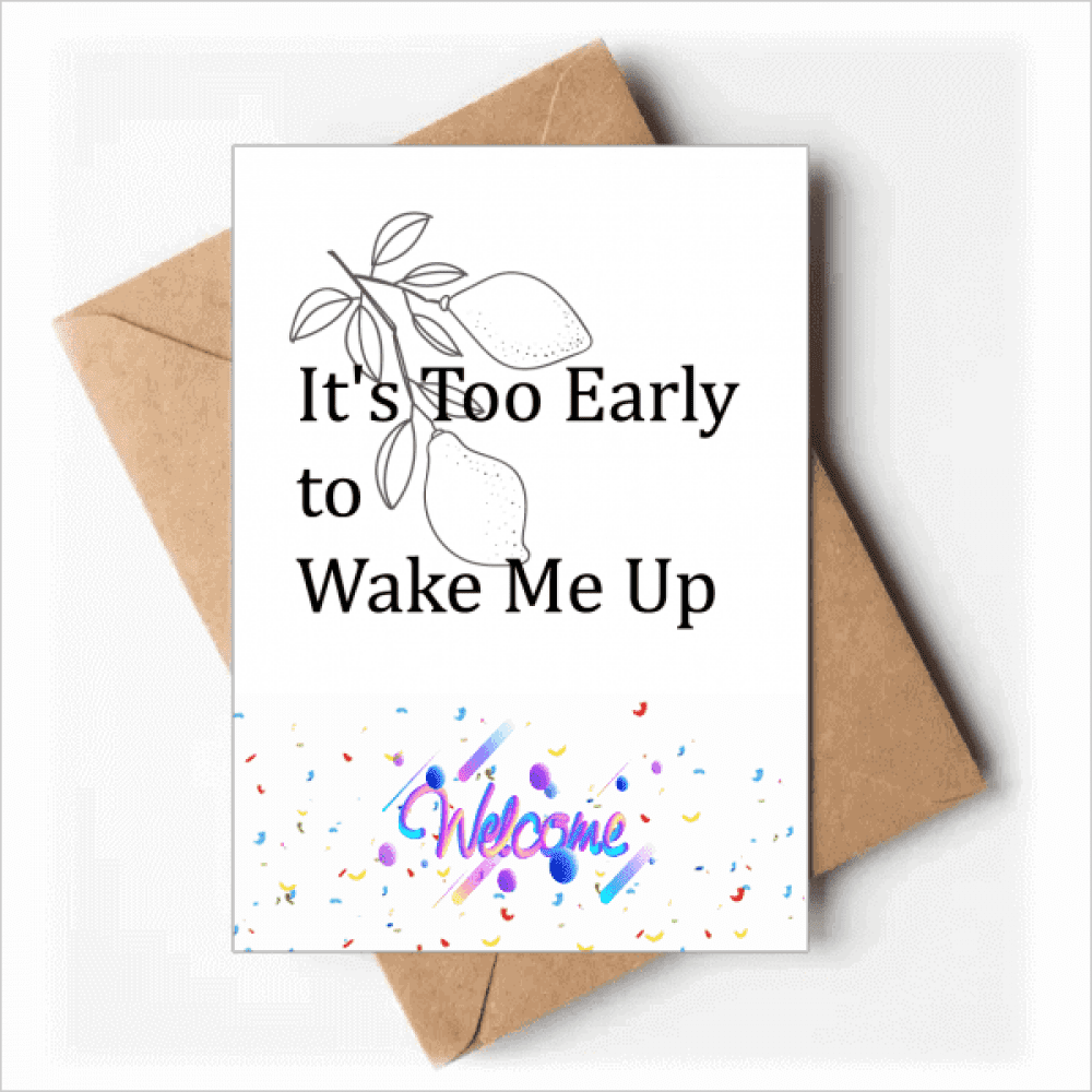 Fruit Render Sober Morning Welcome Back Greeting Cards Envelopes Blank ...