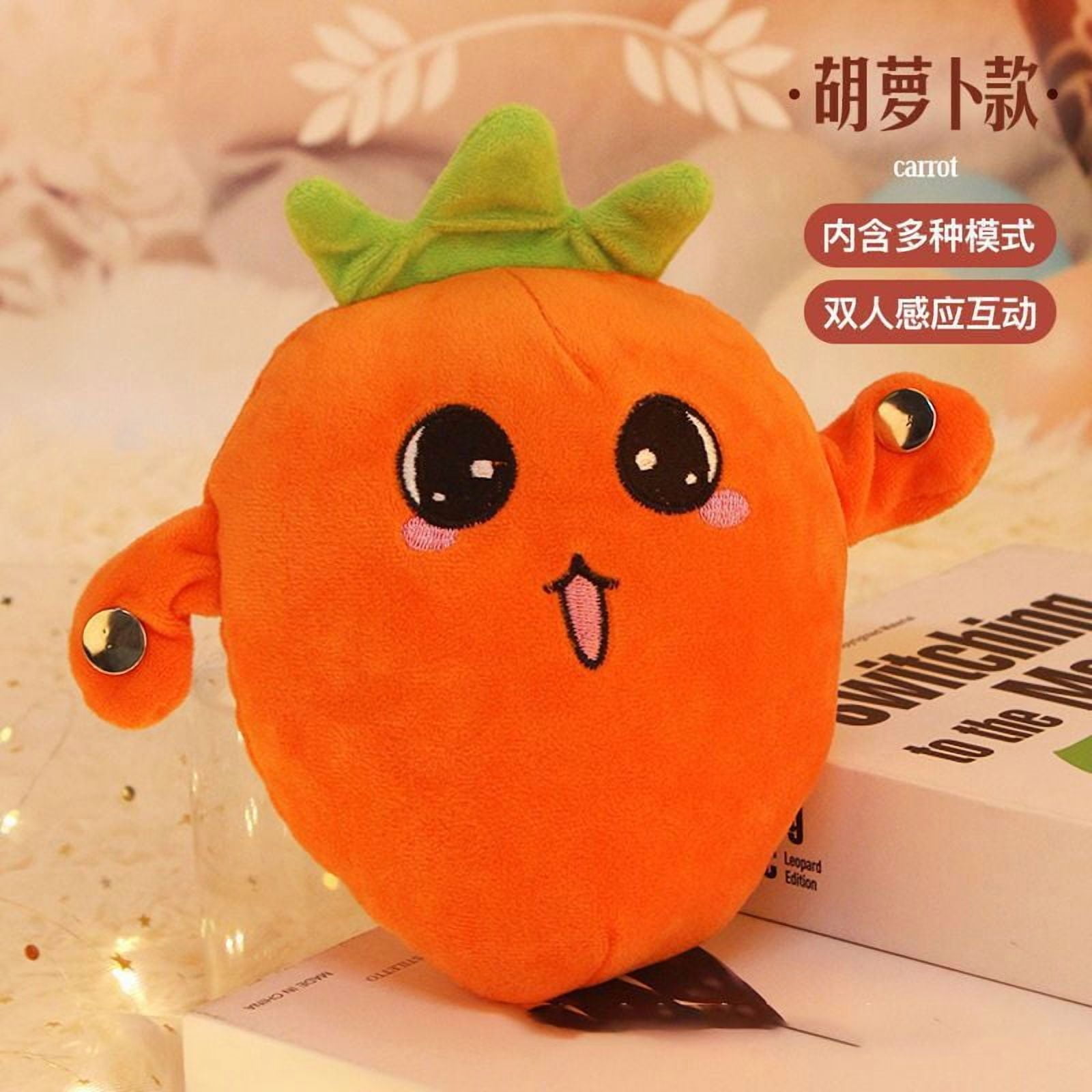 Fruit Rhythm Sensor Musical Toy Plush Strawberry, Banana, and Carrot ...