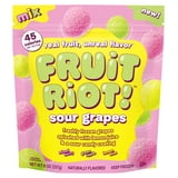 Fruit Riot Sour Candy Mixed Grapes, Made with Real Fruit, 8oz, Gluten ...