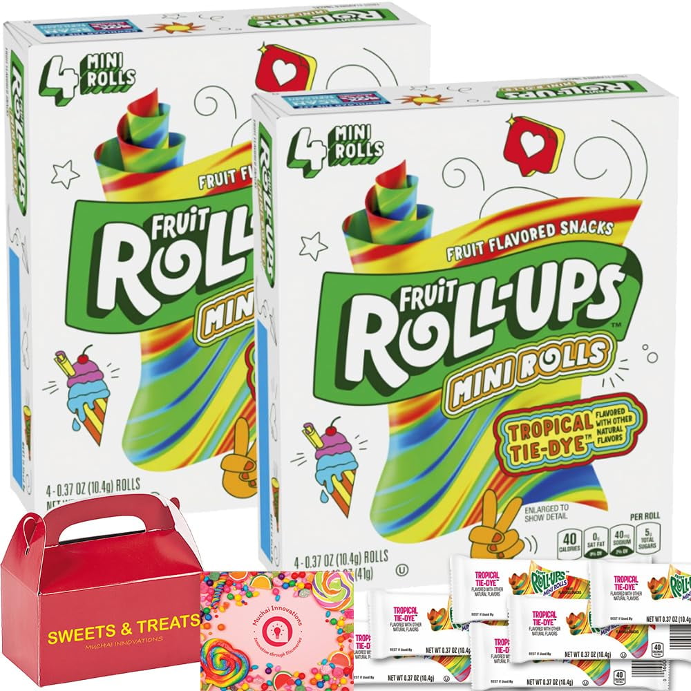 Fruit Roll Up Mini CI30 Rolls | Strawberry or Tropical Tie Dye ...