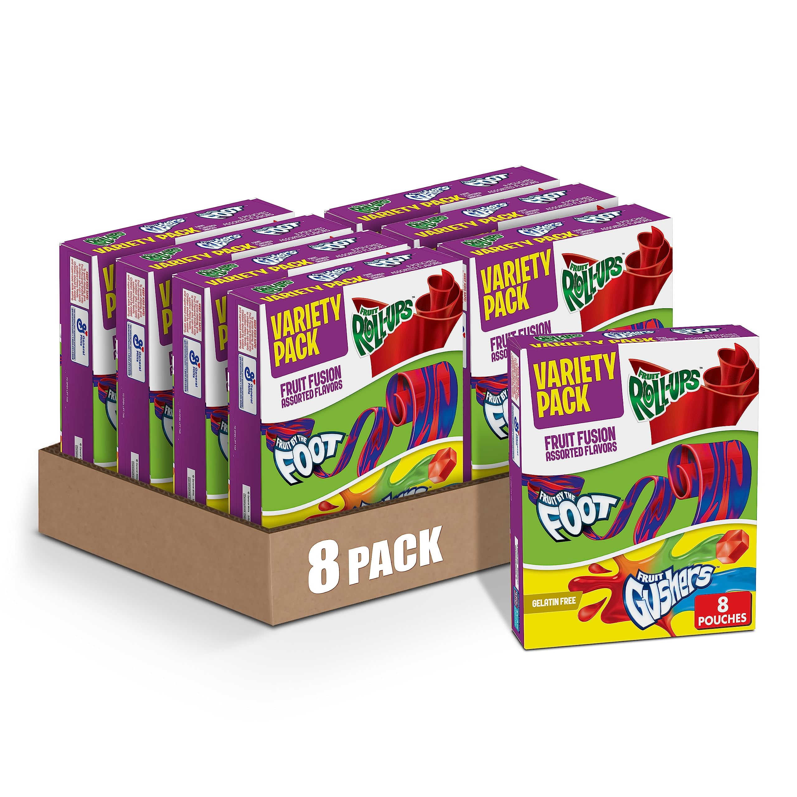 Fruit Roll-Ups, Fruit by BCF26 the Foot, Gushers Fruit Flavored Snacks ...
