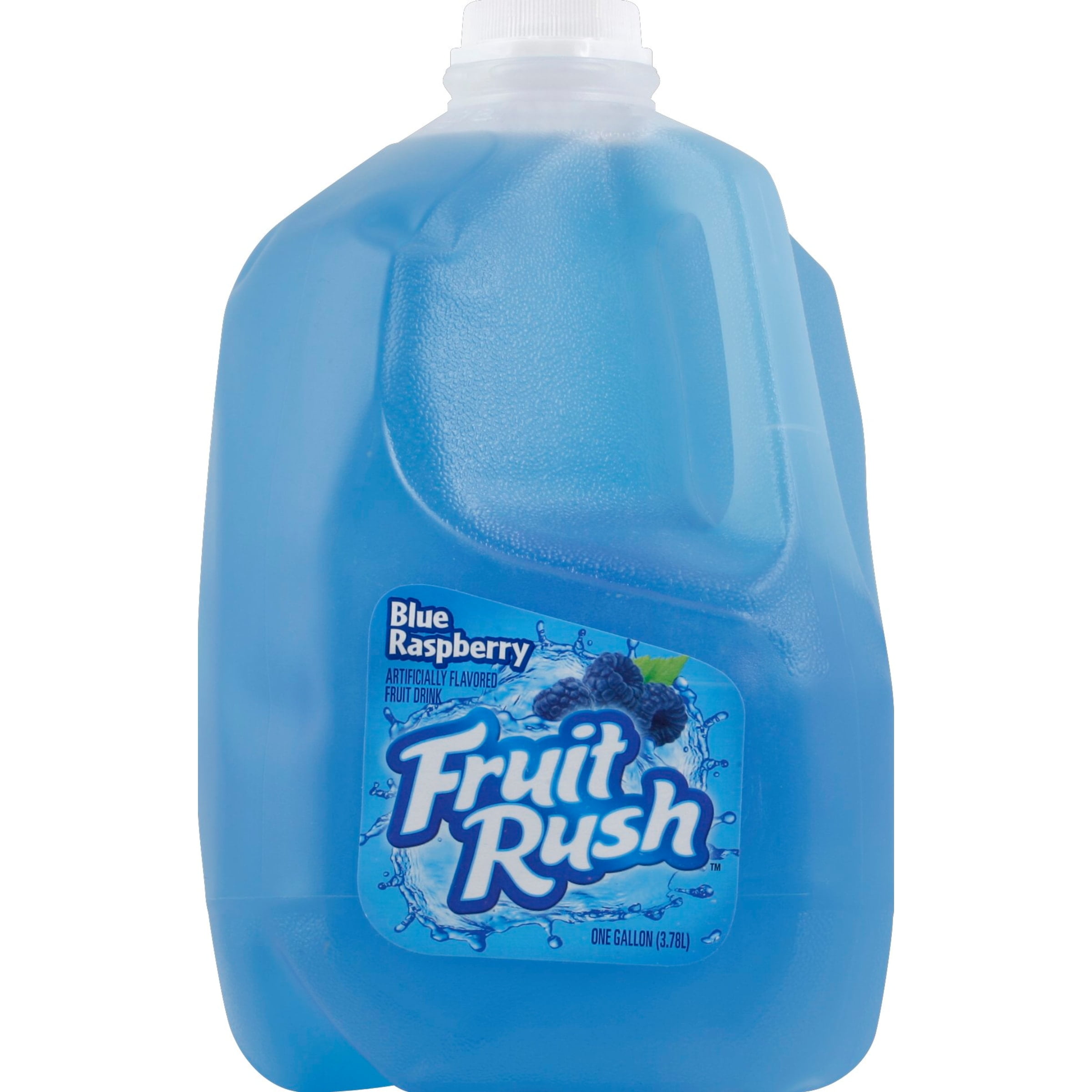 Fruit Rush Blue Raspberry Drink One Gallon Plastic Jug - Walmart.com