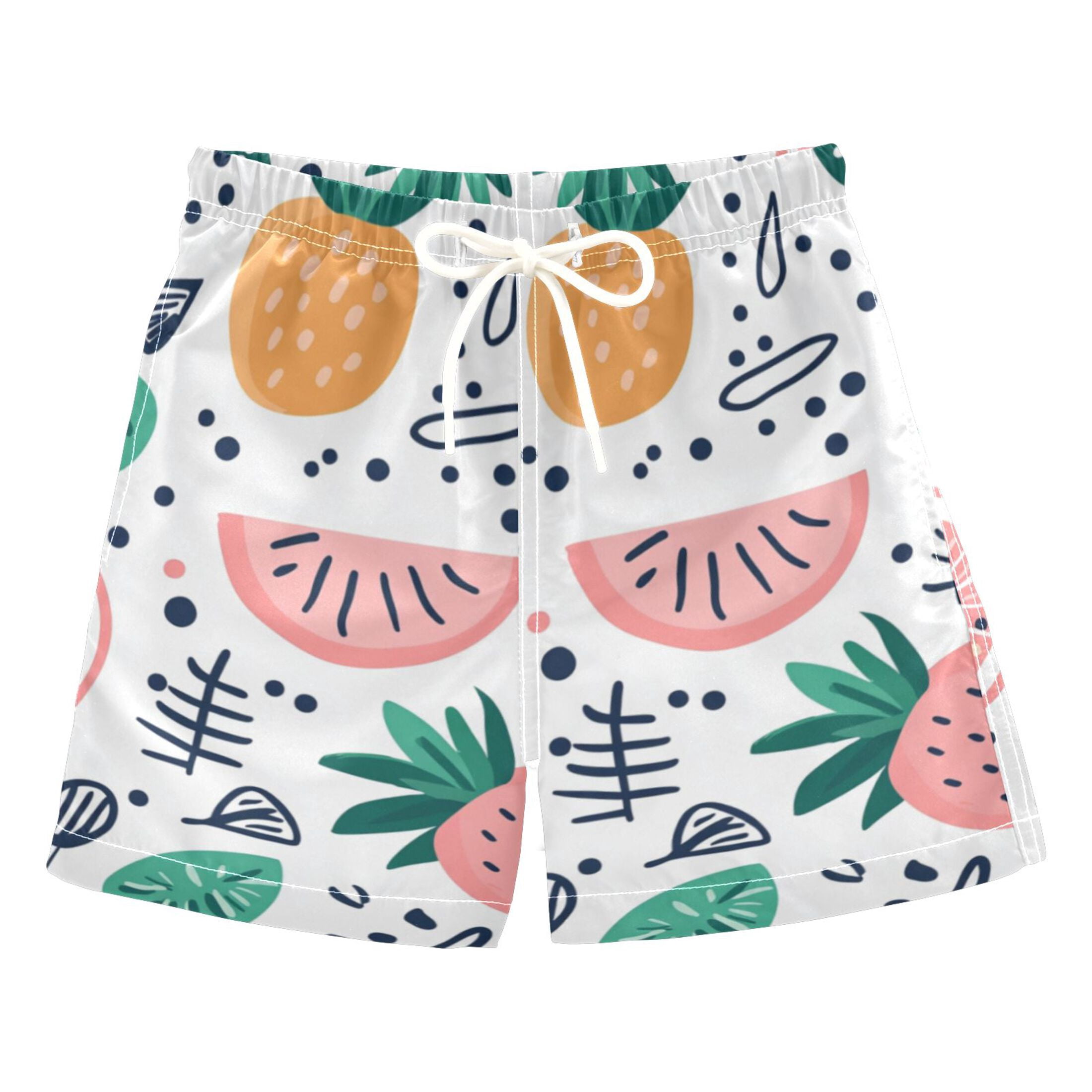 Fruit Salad Swim Trunks Quick Dry Beach Pool Board Shorts Lightweight ...