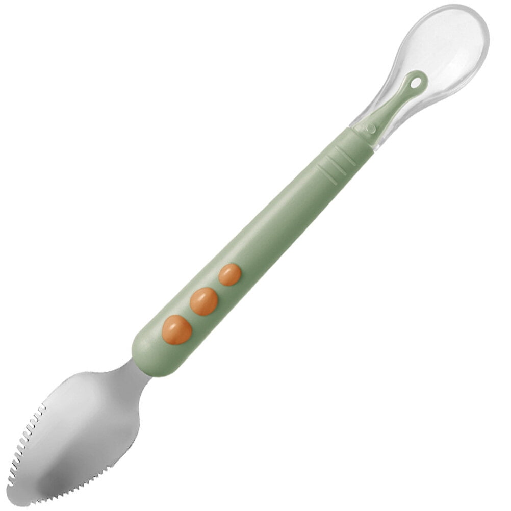 Fruit Scraper Baby Puree Spoon Double Head Infant Food 304 Stainless ...