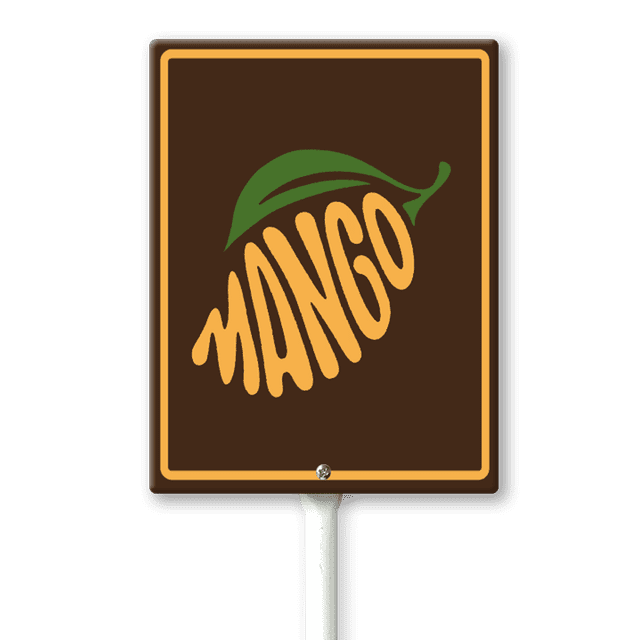 Fruit Signs For Garden With Stake Fresh Mango Fruit Yard Sign Vegetable ...