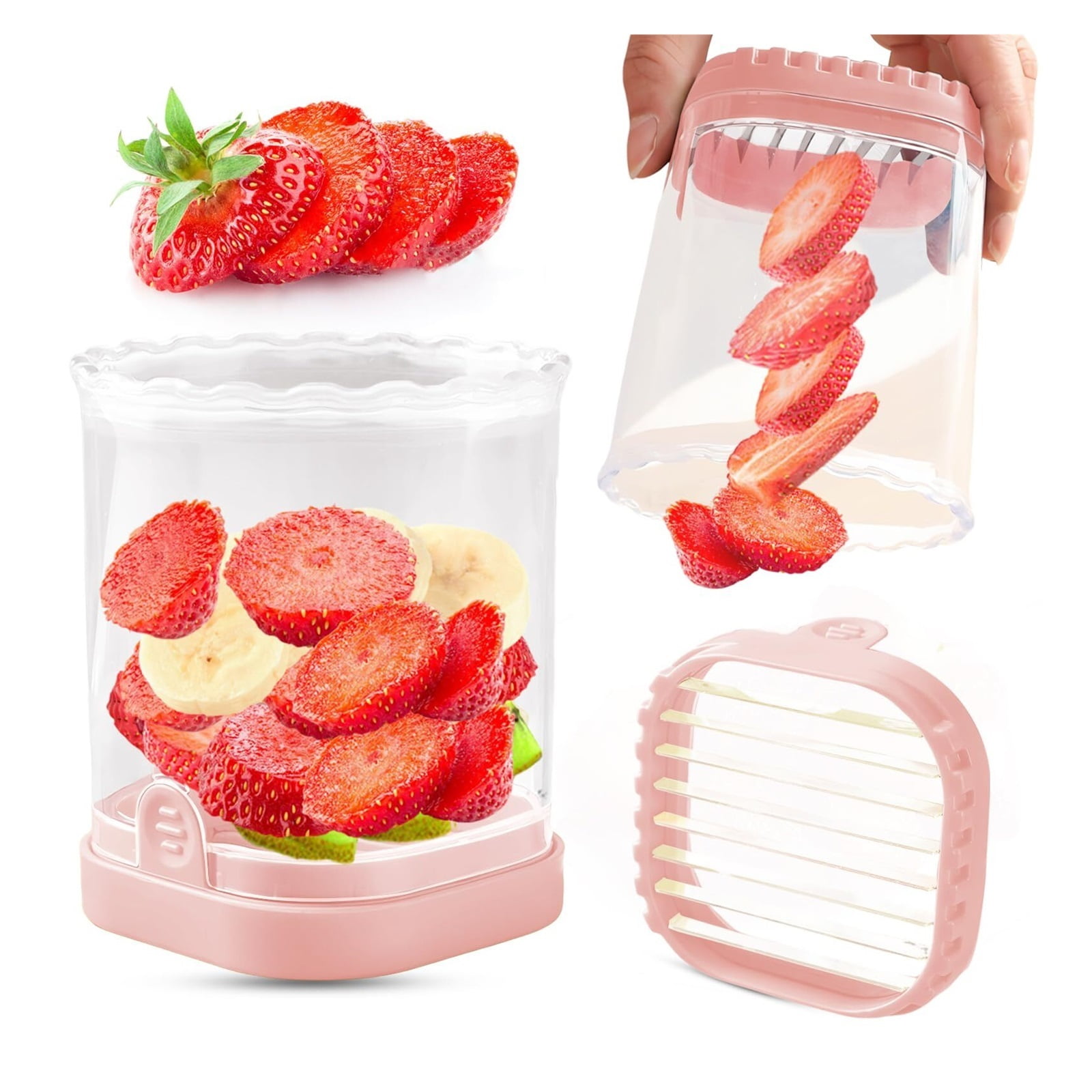 Fruit Slicer Cup | Strawberry Slicer | Banana Slicer | Grape Cutter ...